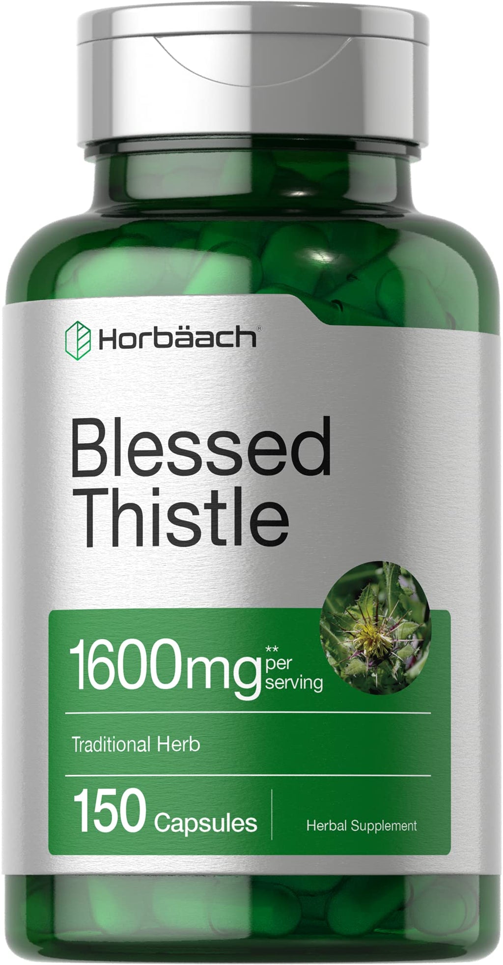 Horbaach blessed thistle capsules for liver support