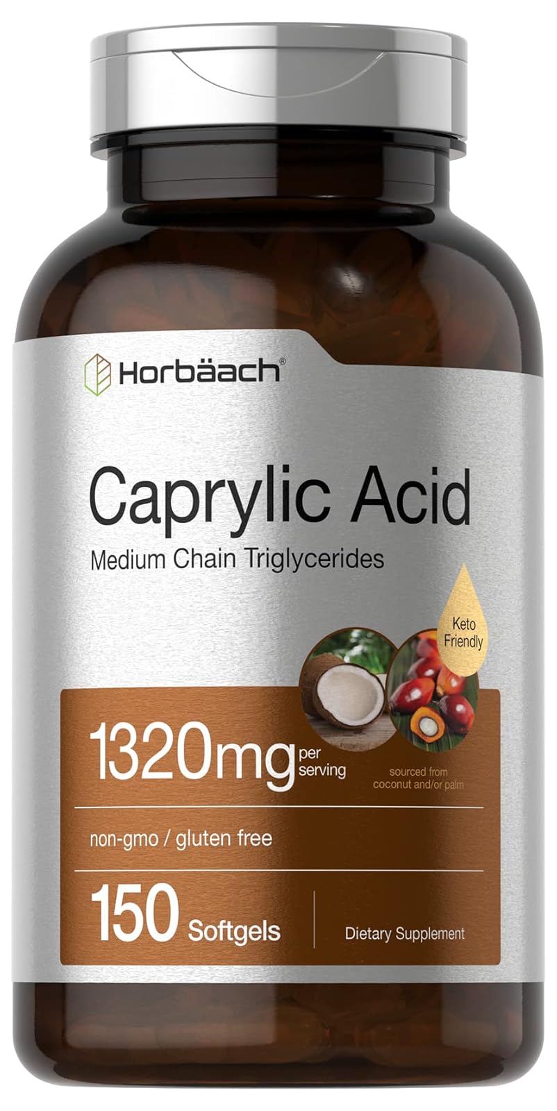 Horbaach caprylic acid softgel capsules