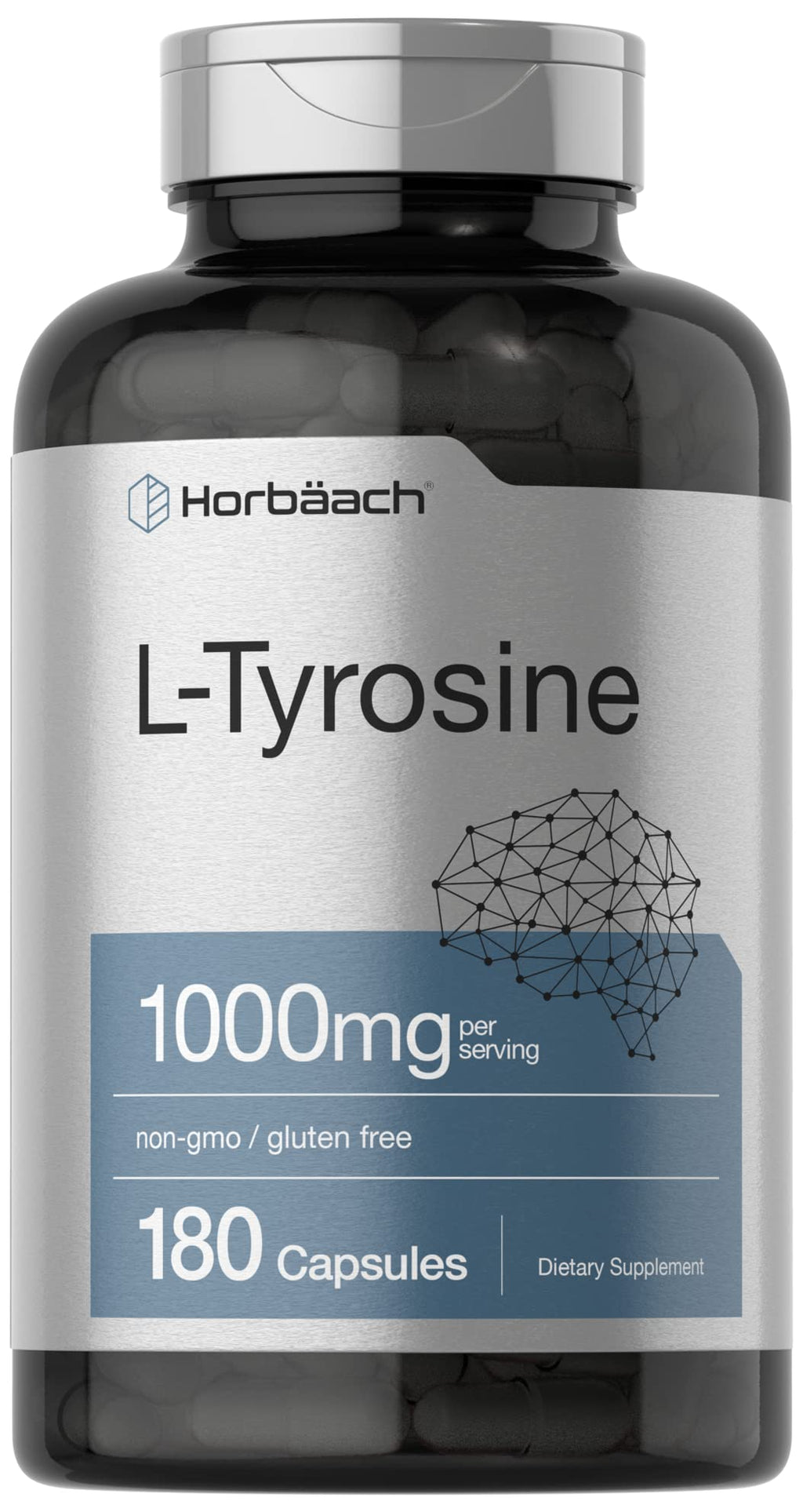 Horbaach L-Tyrosine 1000mg capsules