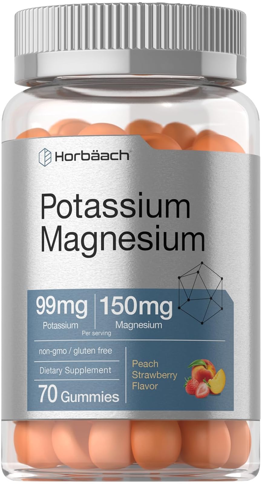 Horbaach potassium magnesium gummies for wellness