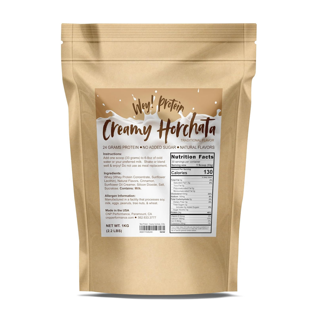 Horchata whey protein for muscle recovery