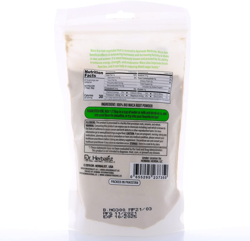Hormonal balance with maca powder