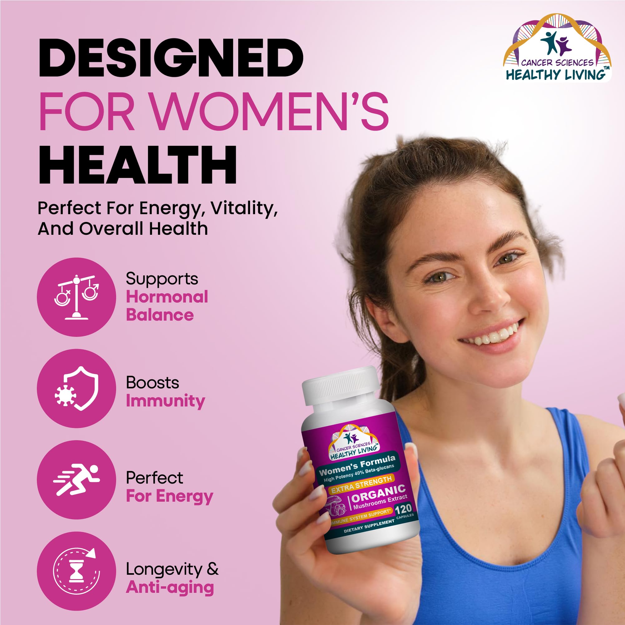 hormonal support mushroom capsules