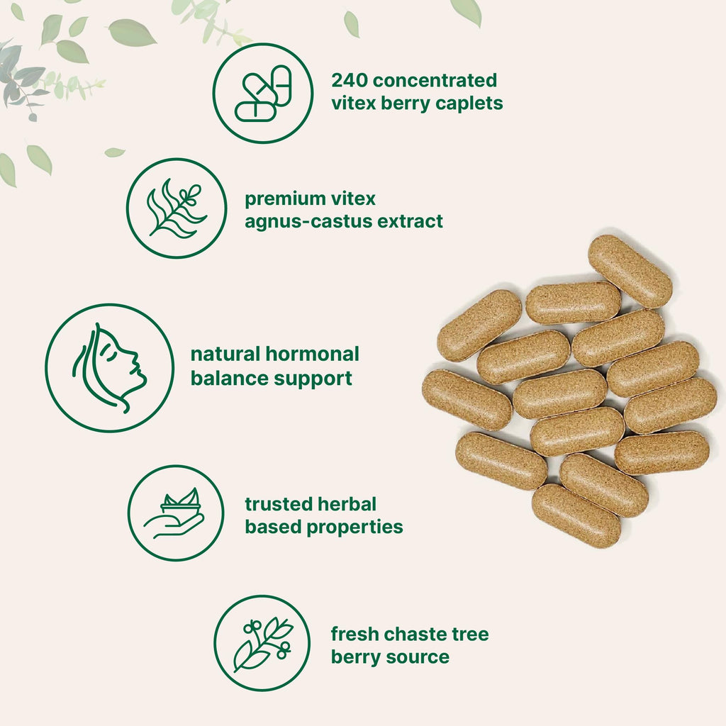 Hormone balance caplets for wellness