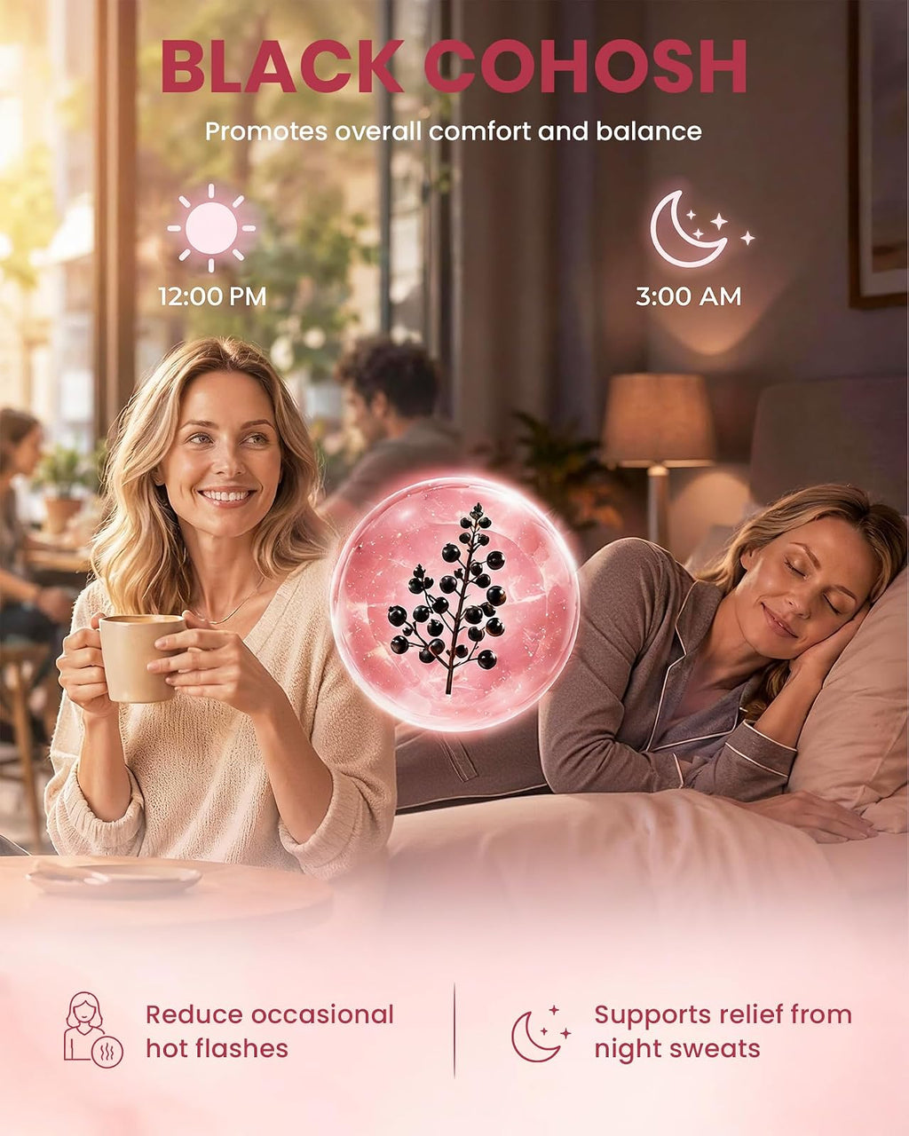 Hormone balance complex for menopause relief