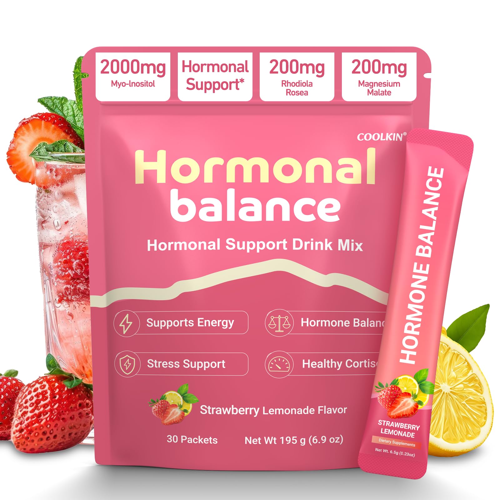 Hormone Balance Myo-Inositol drink mix packets