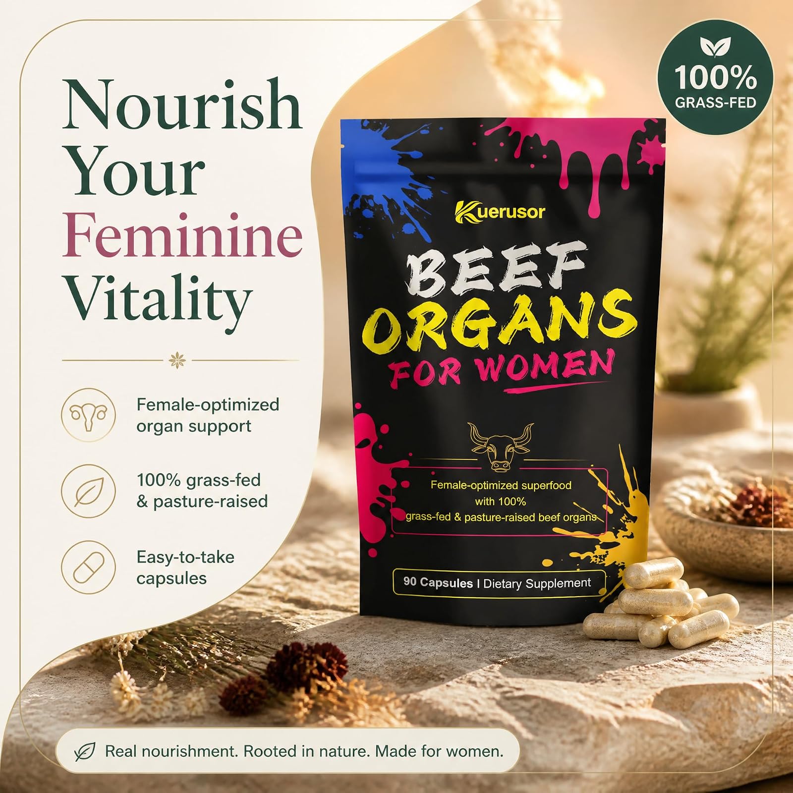 Hormone balance support liver extract