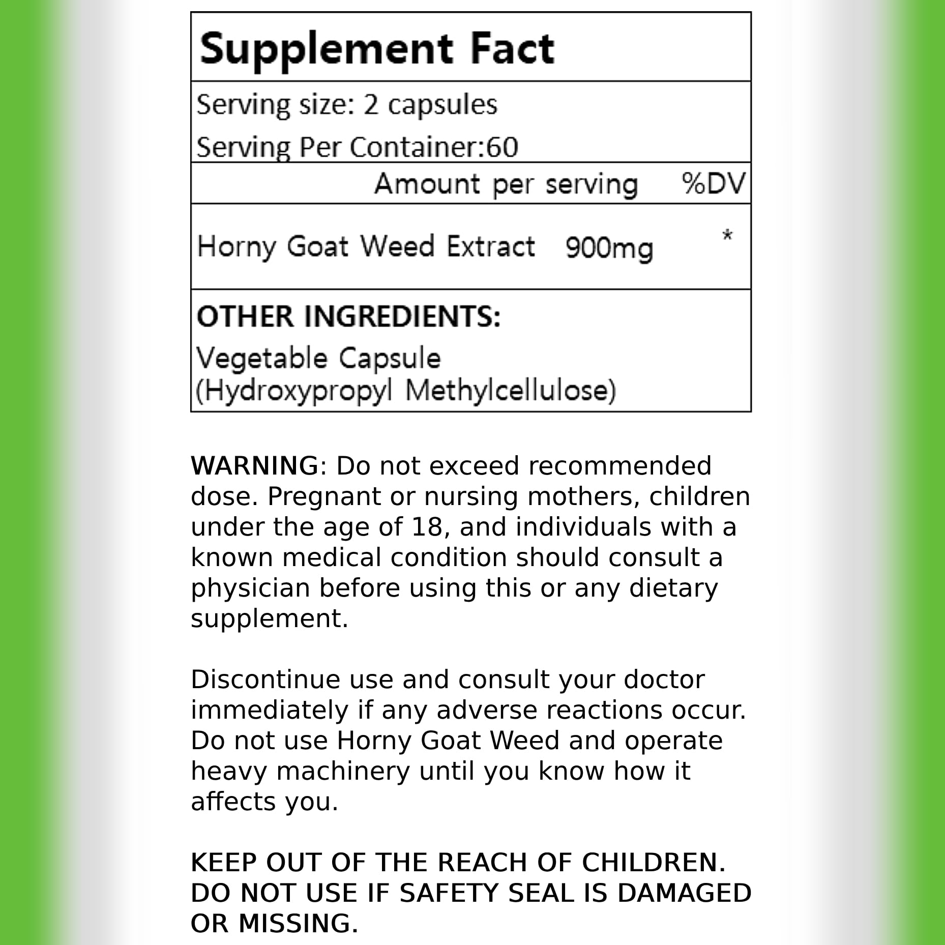 horny goat weed extract for performance