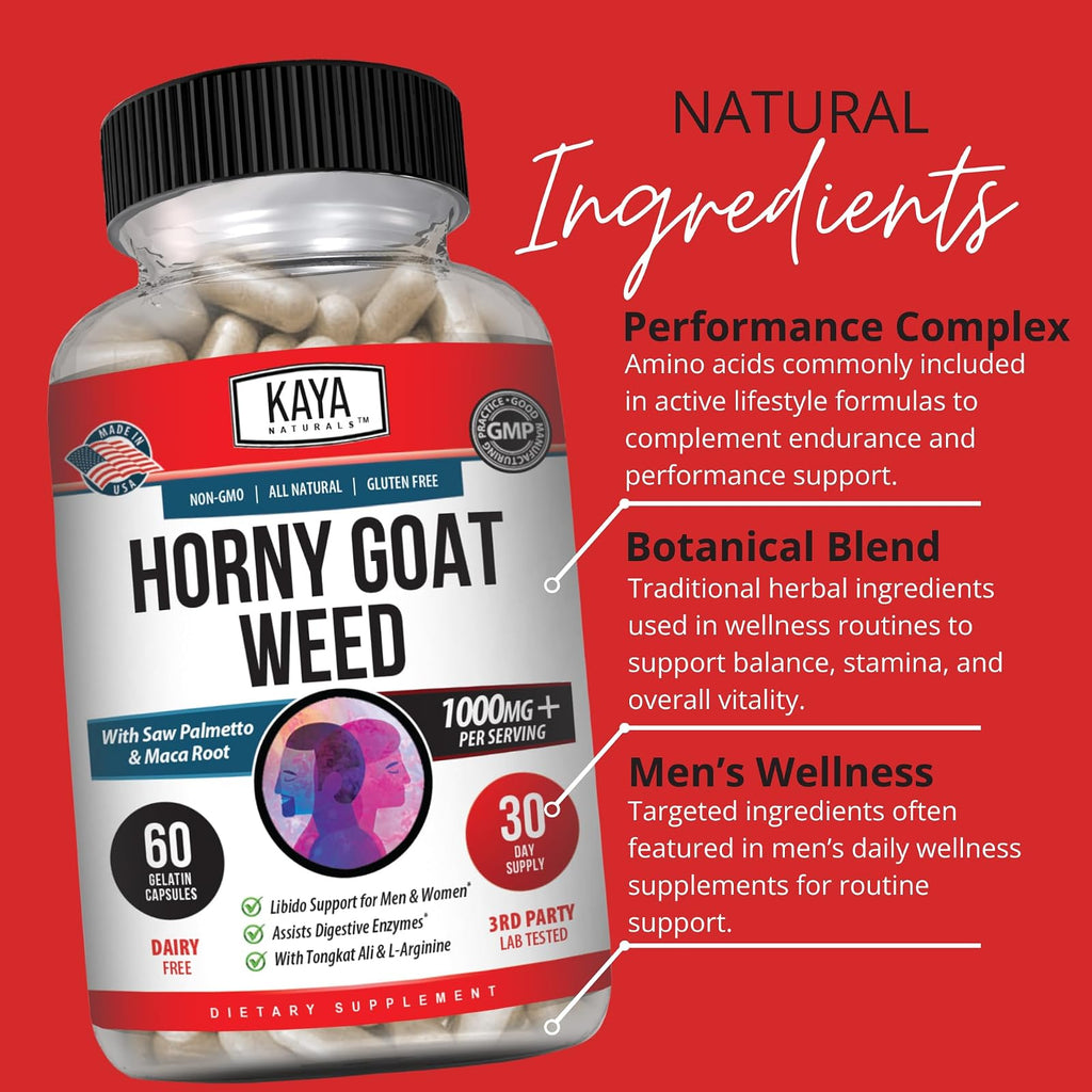 Horny Goat Weed for improved stamina