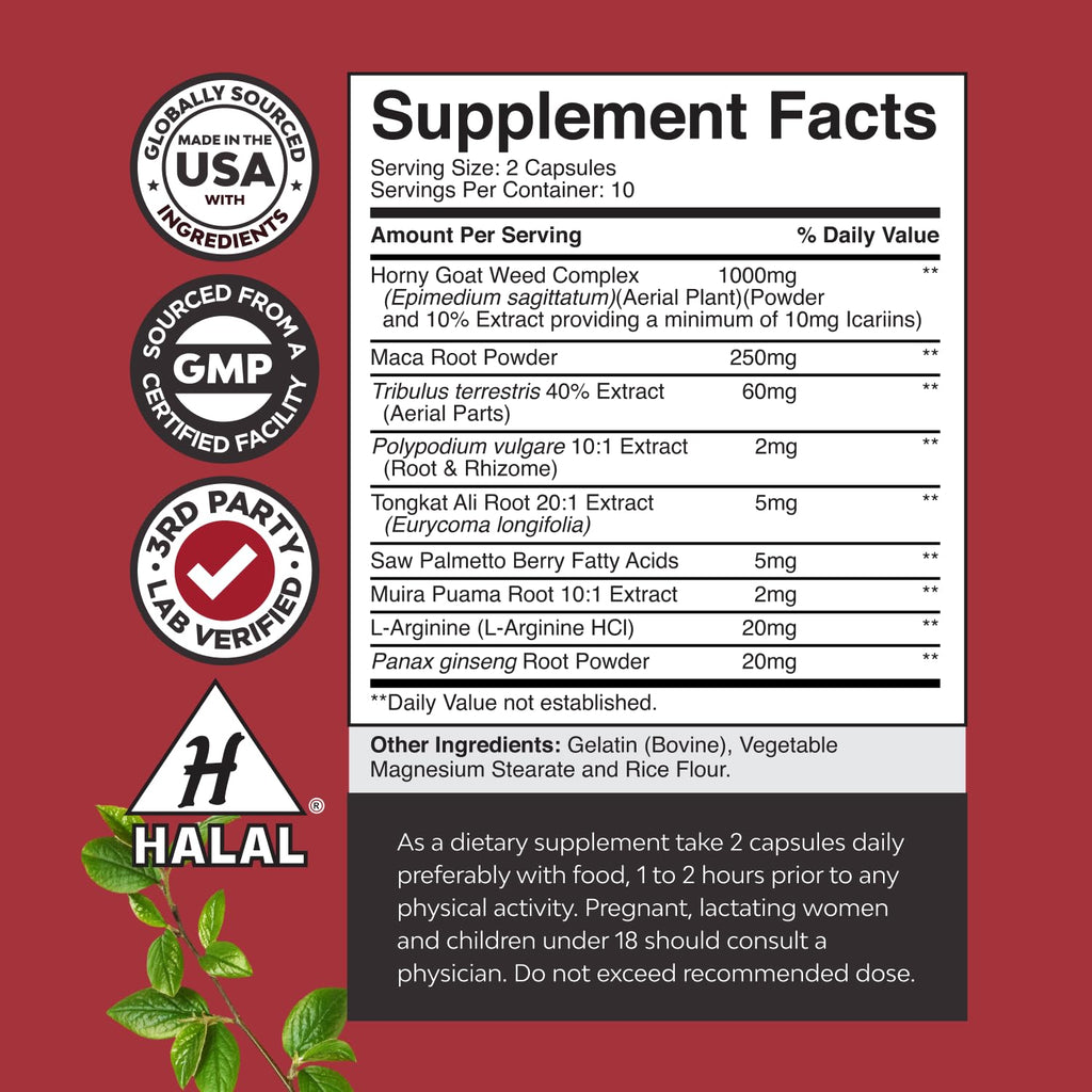 horny goat weed for increased energy