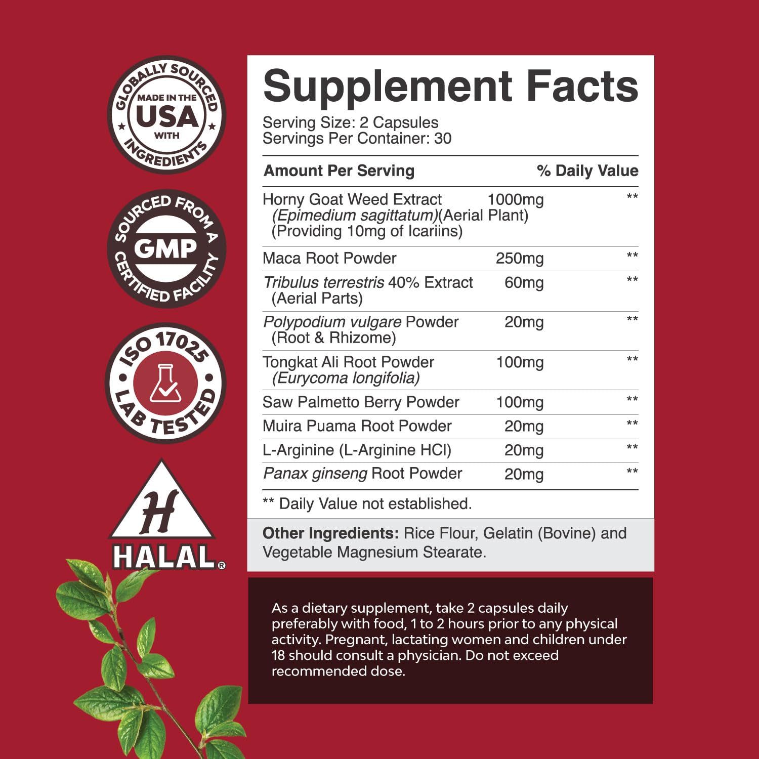 horny goat weed with maca root