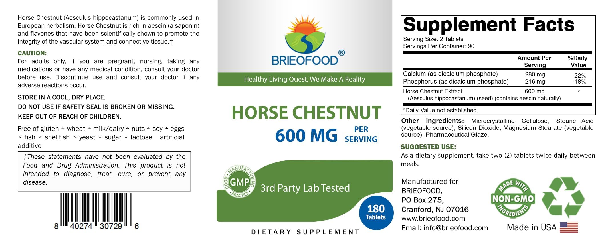 Horse Chestnut Extract for daily health