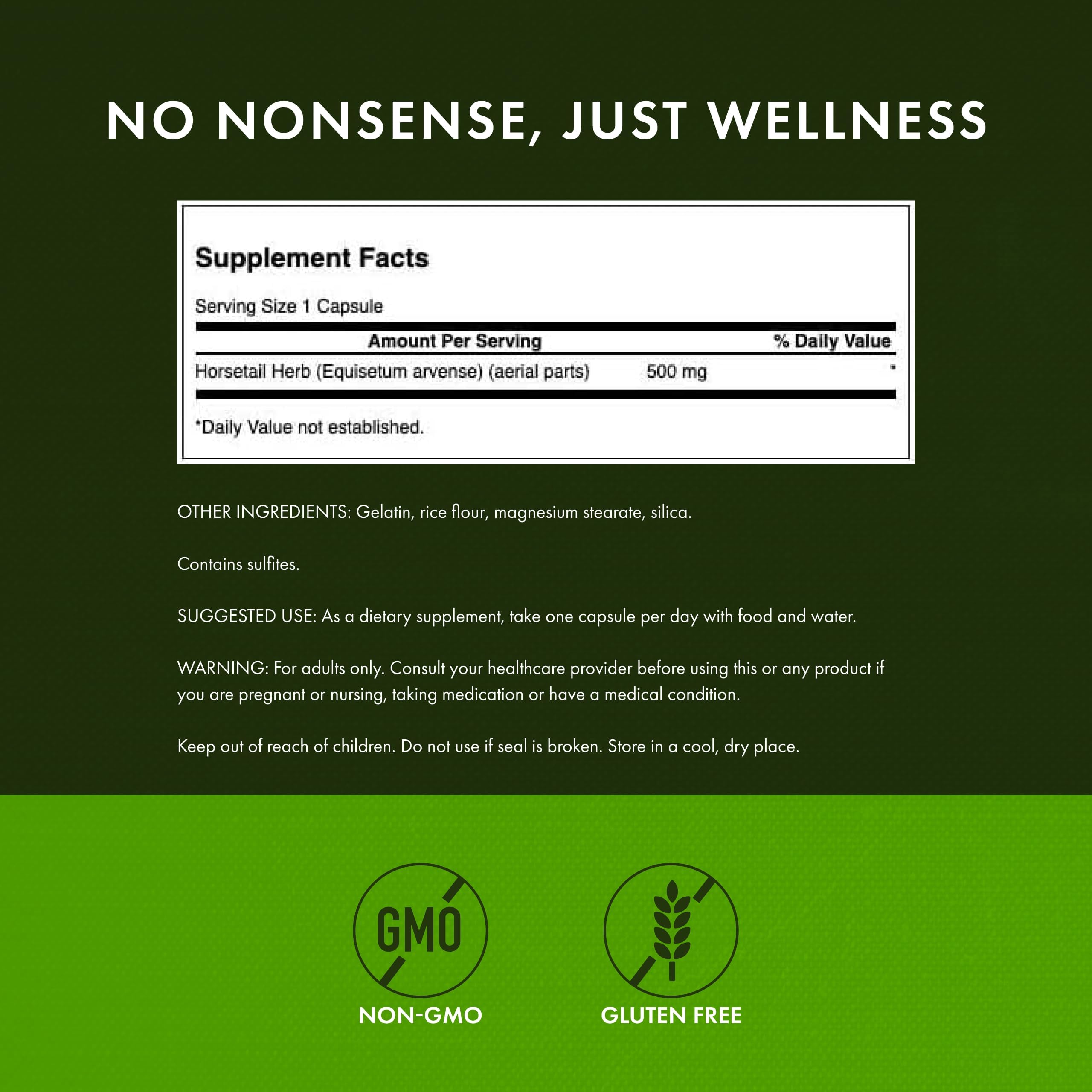 horsetail capsules for bone health