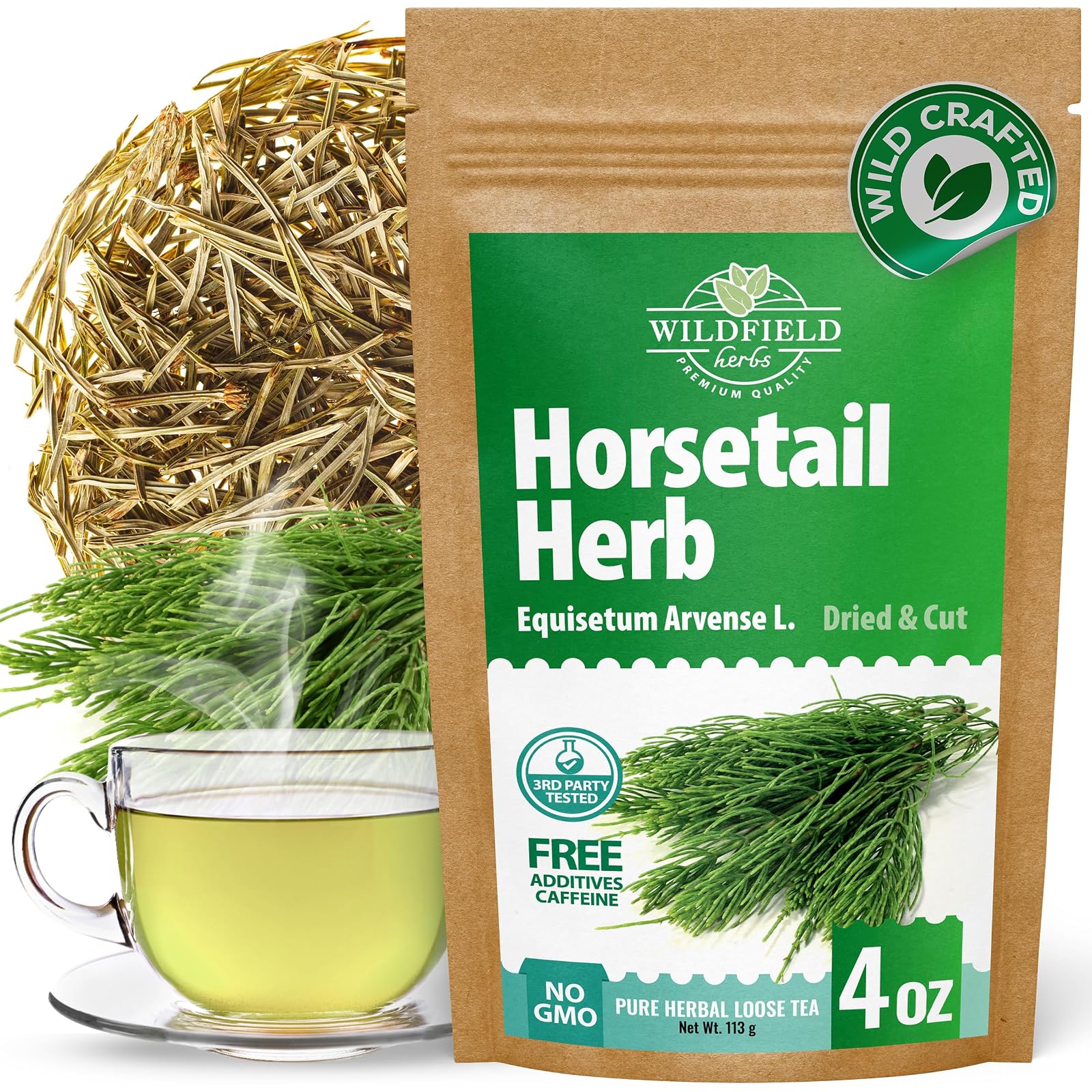 Horsetail herbal tea for detox