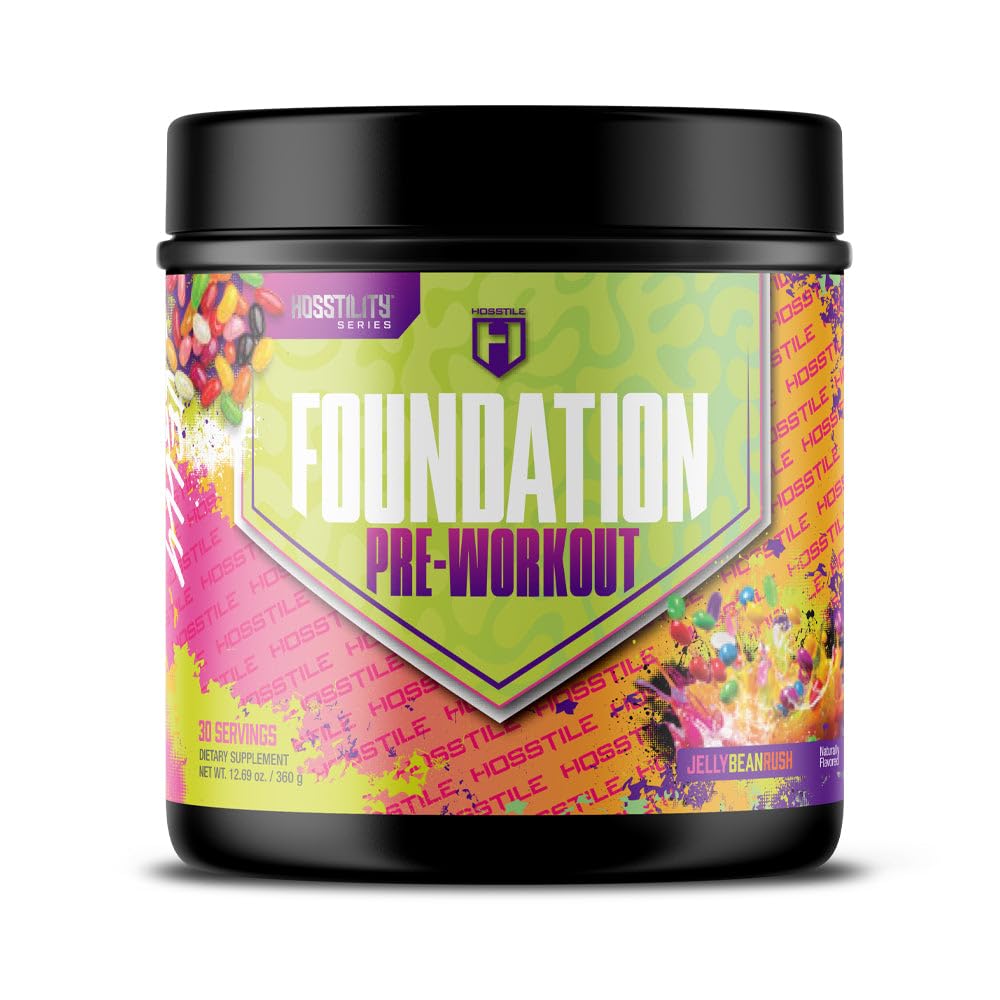 HOSSTILE pre workout powder jelly bean