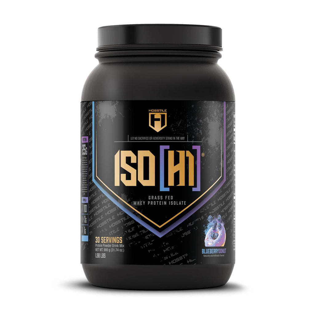 HOSSTILE whey protein isolate blueberry donut