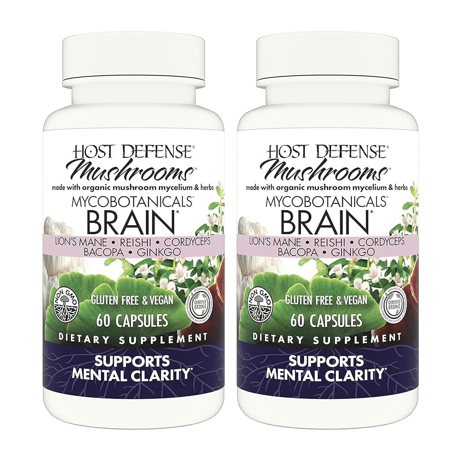 Host Defense brain support capsules