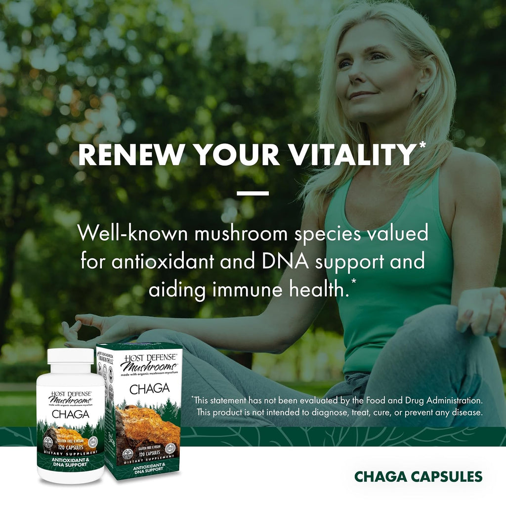 Host Defense chaga for overall health