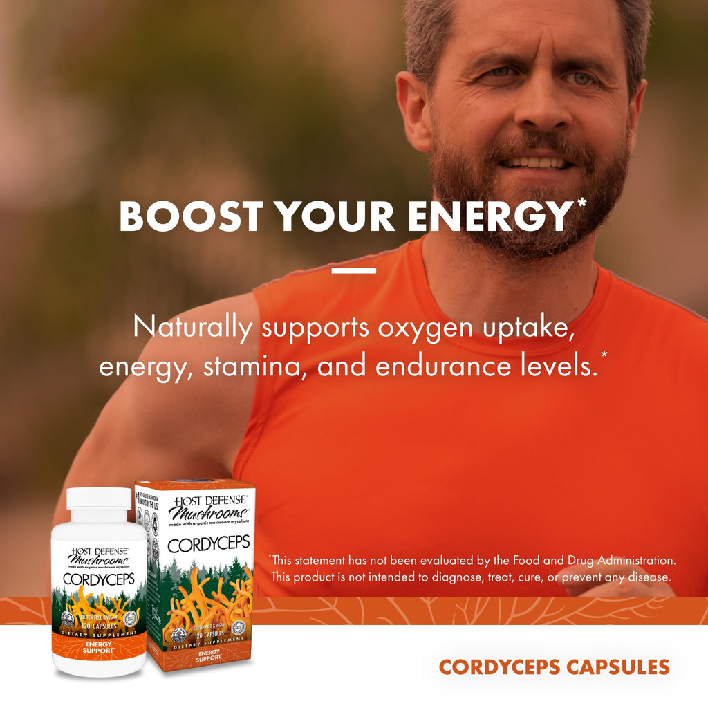 Host Defense Cordyceps for active lifestyle