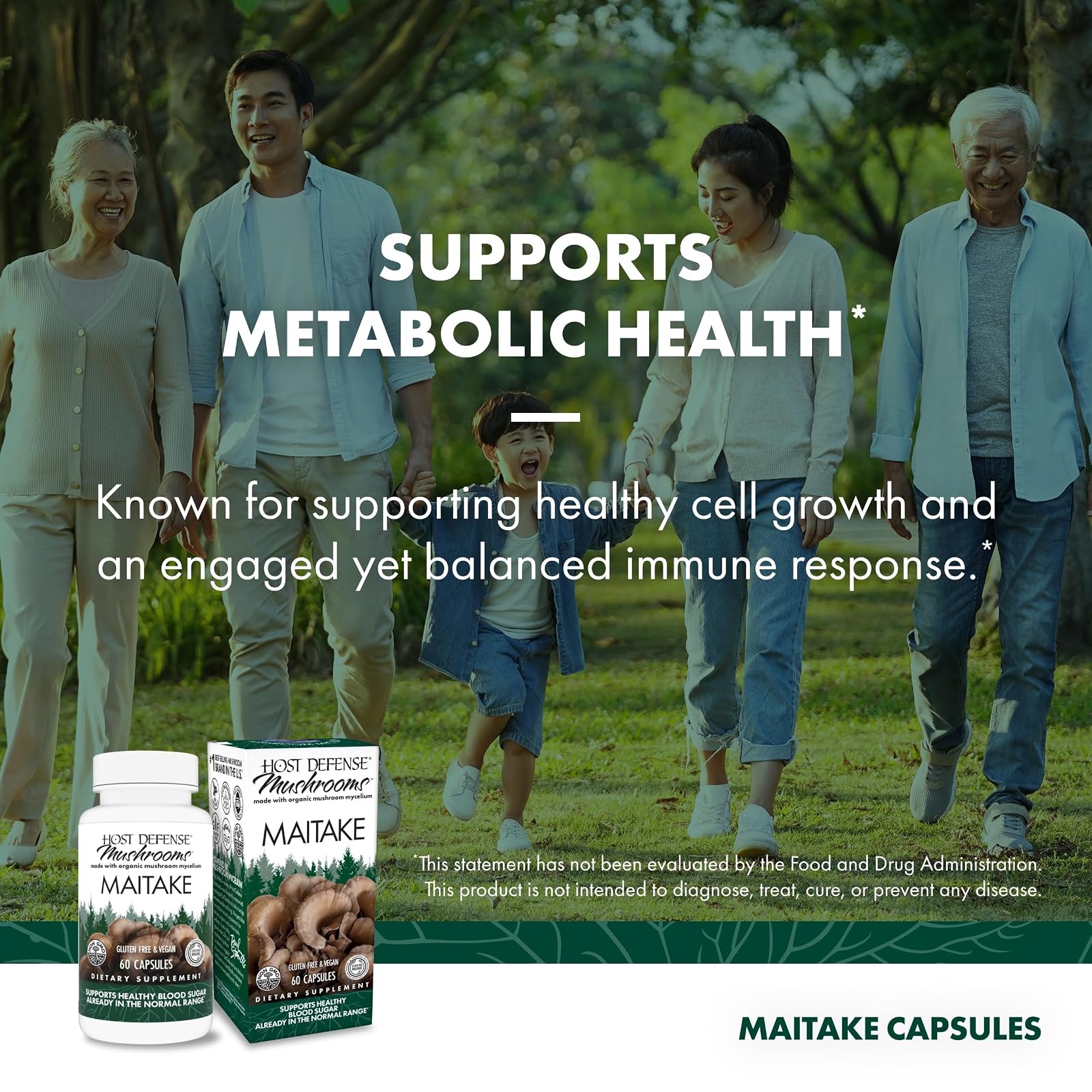 Host Defense mushroom complex formula