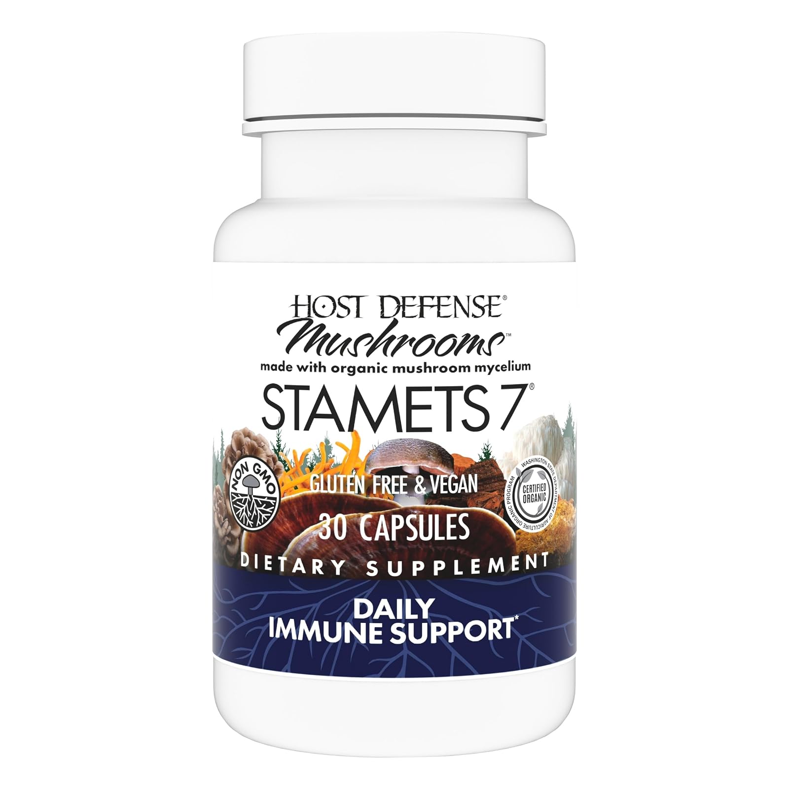 Host Defense Stamets 7 mushroom complex
