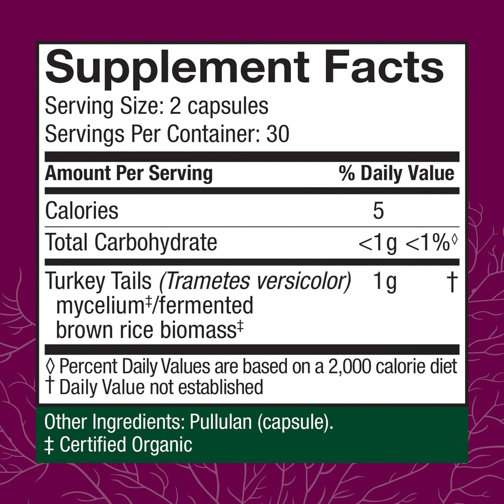 Host Defense turkey tail 500 mg benefits