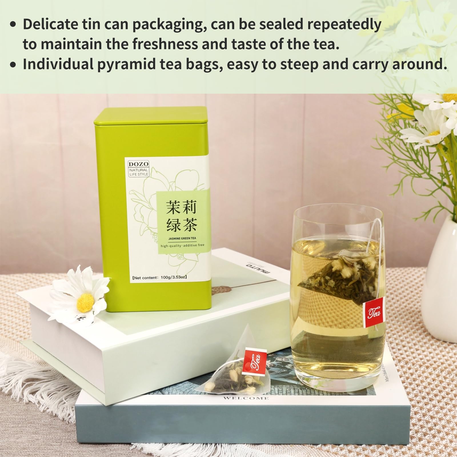 hot and cold brew green tea