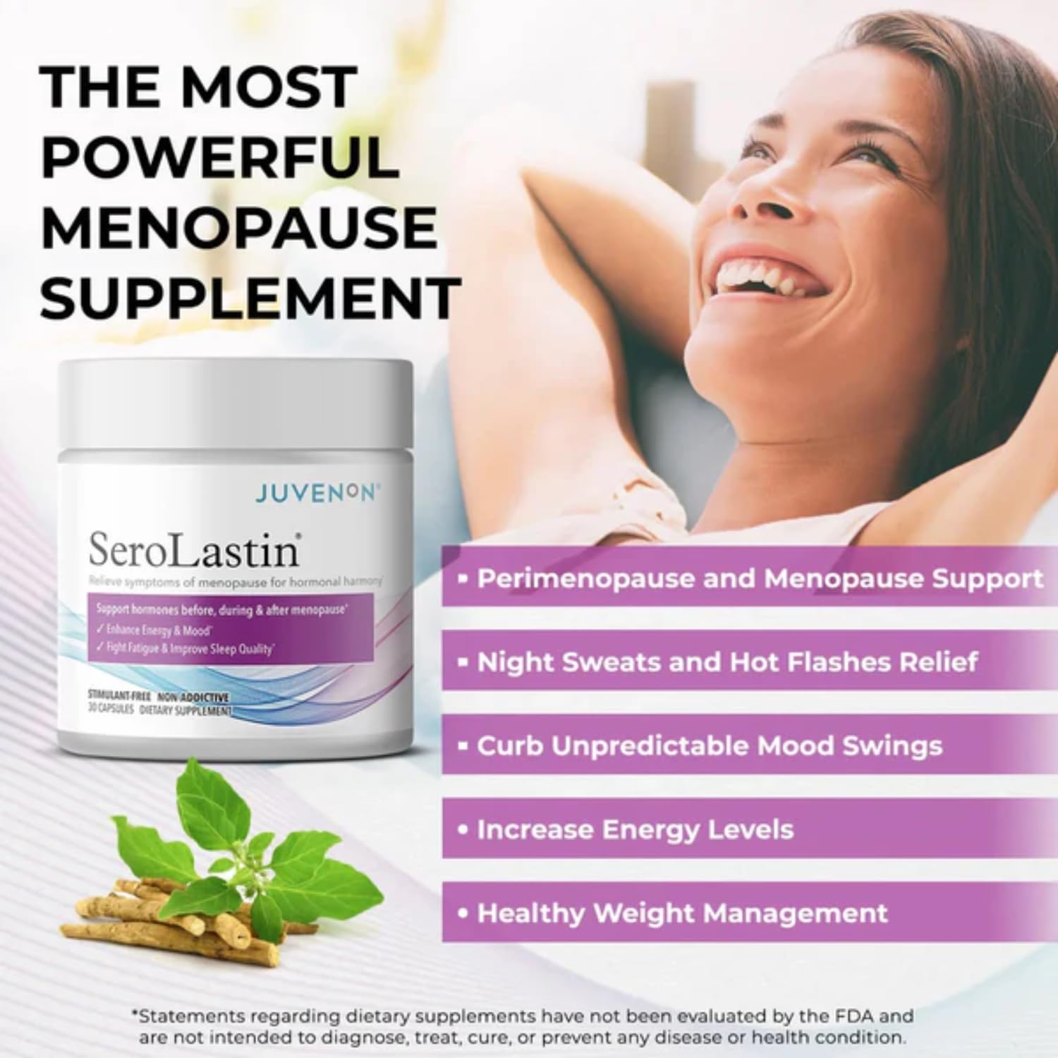 hot flashes relief with Juvenon supplements