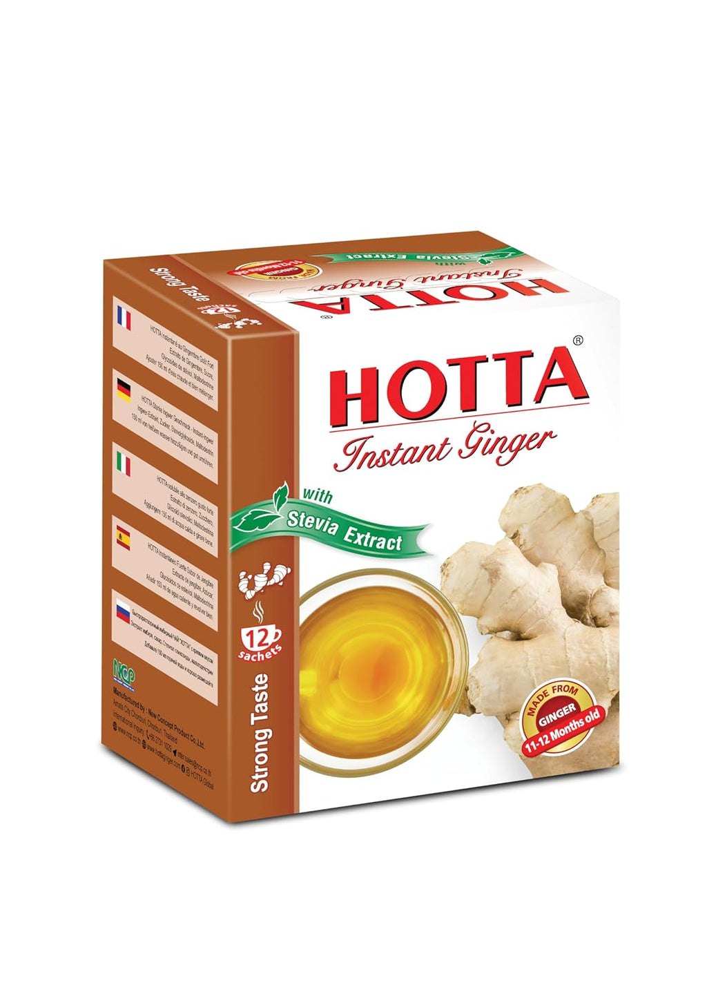 HOTTA instant ginger drink sachets