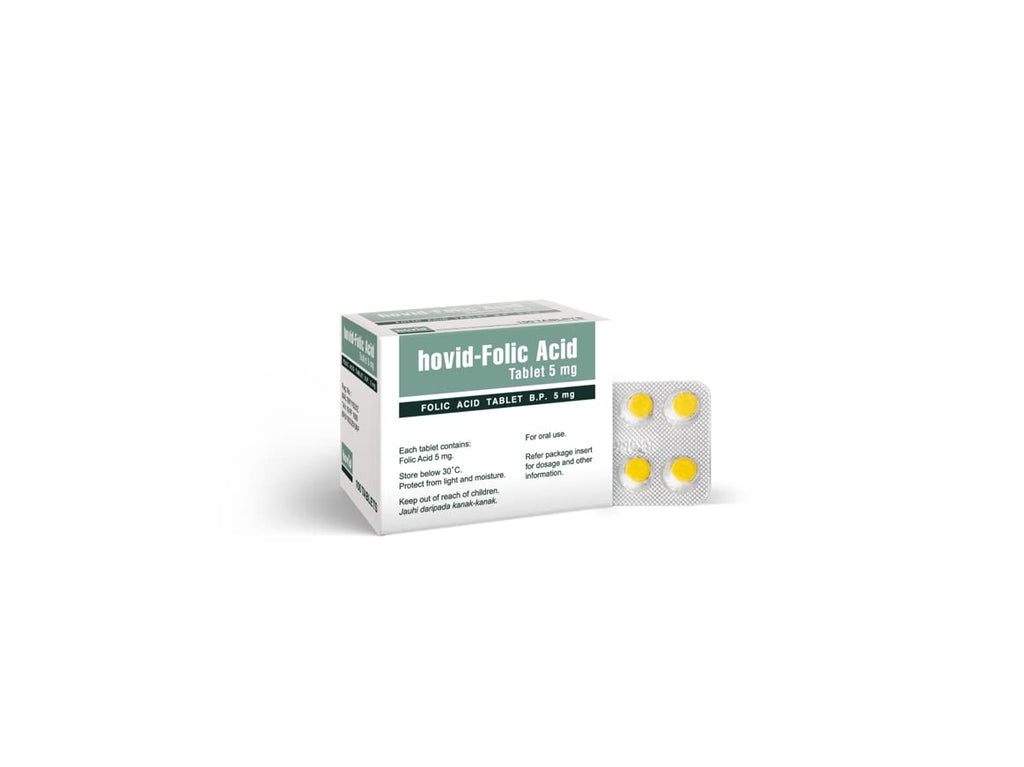 HOVID folic acid 5 mg tablets