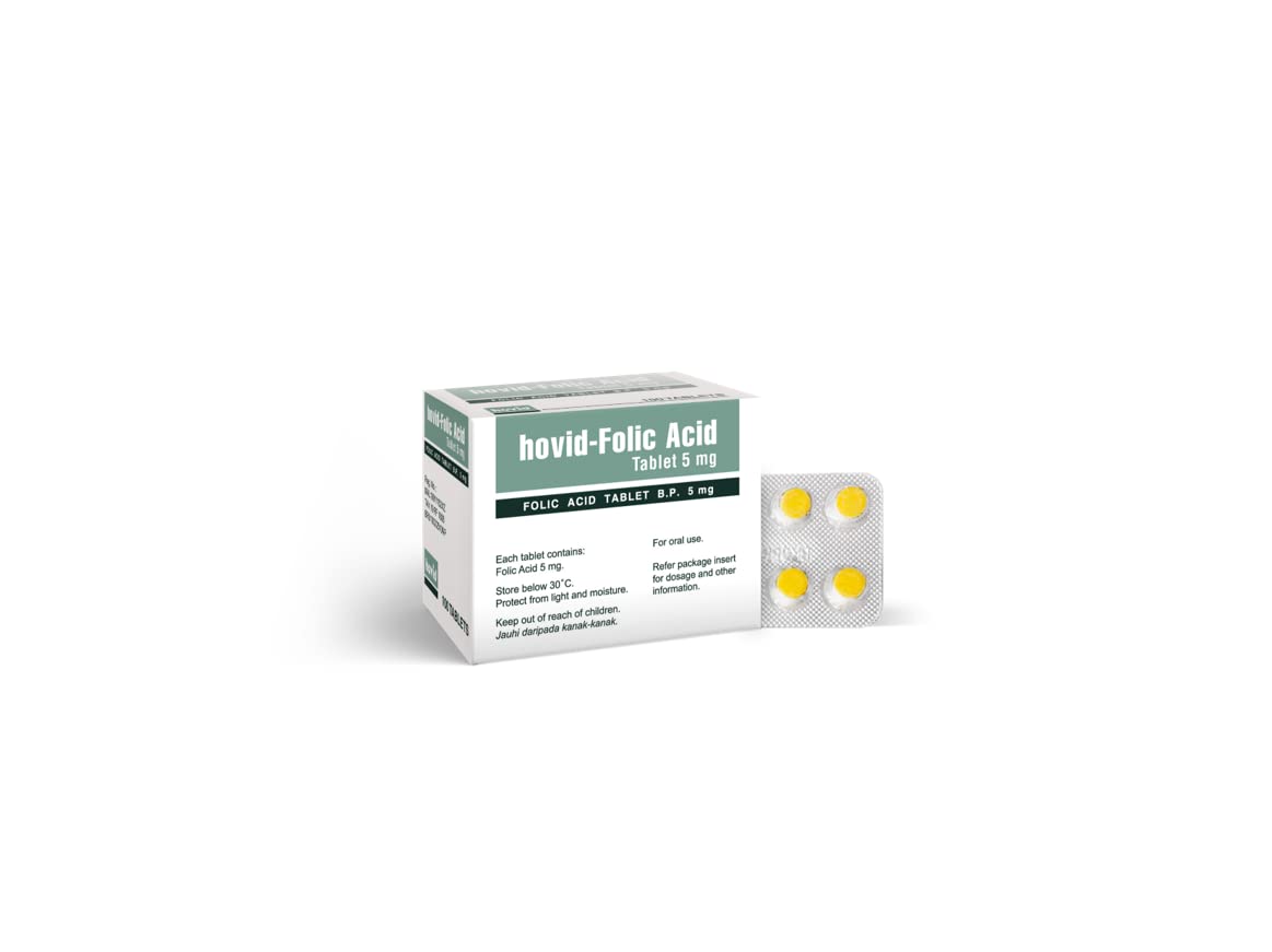 HOVID folic acid 5 mg tablets