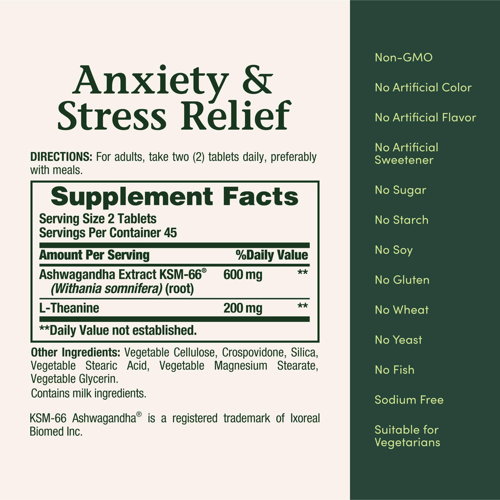 How much ashwagandha per day for calm