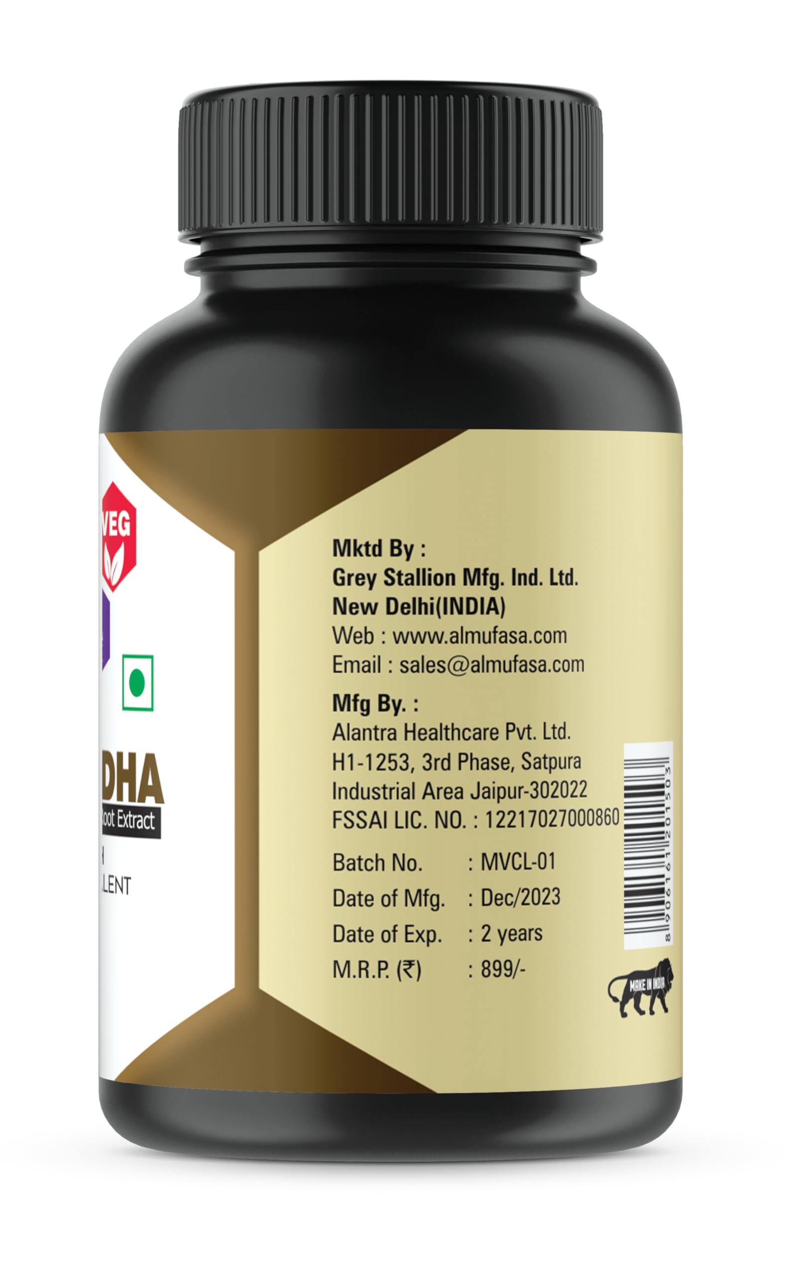 how much ashwagandha per day for females