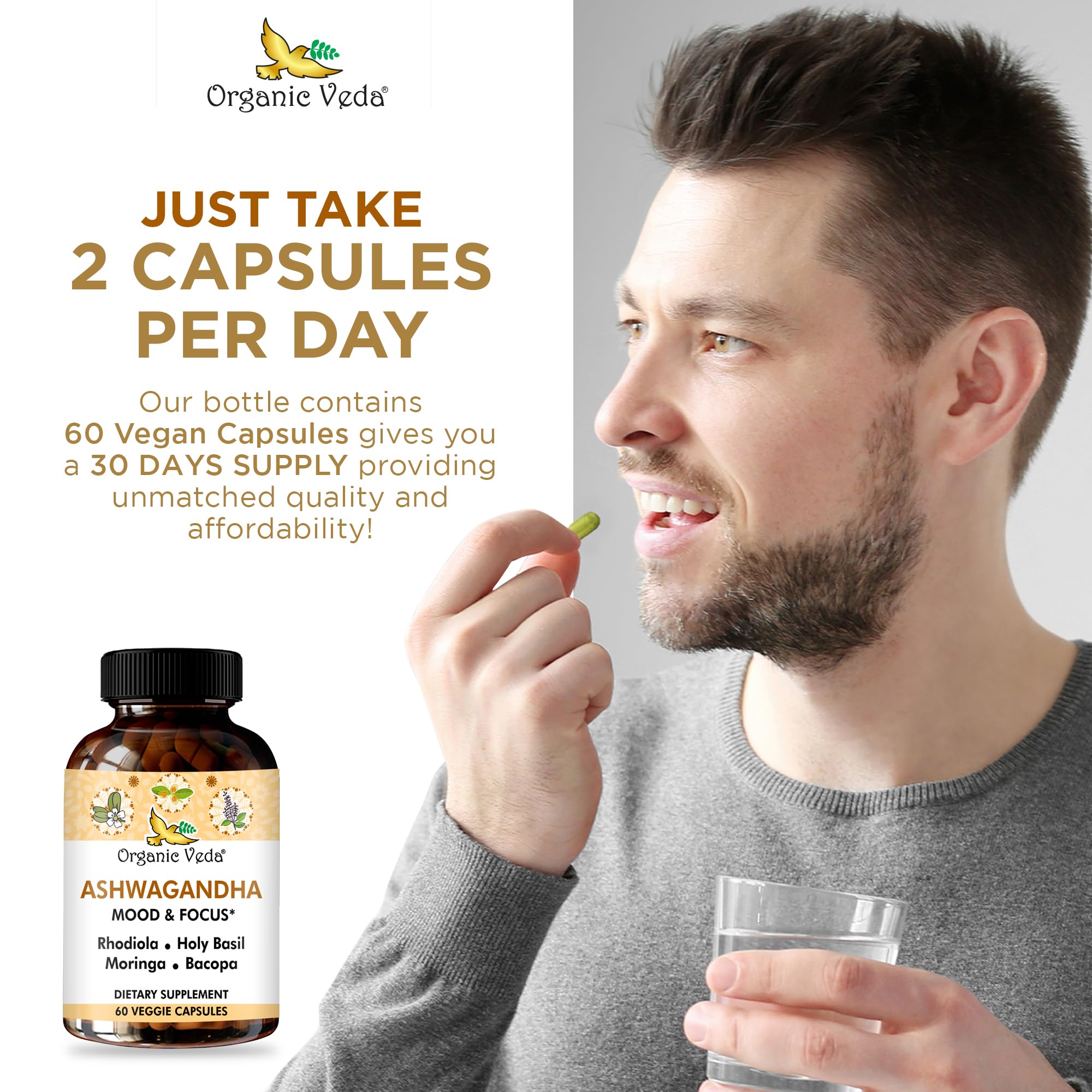 how much ashwagandha per day for males