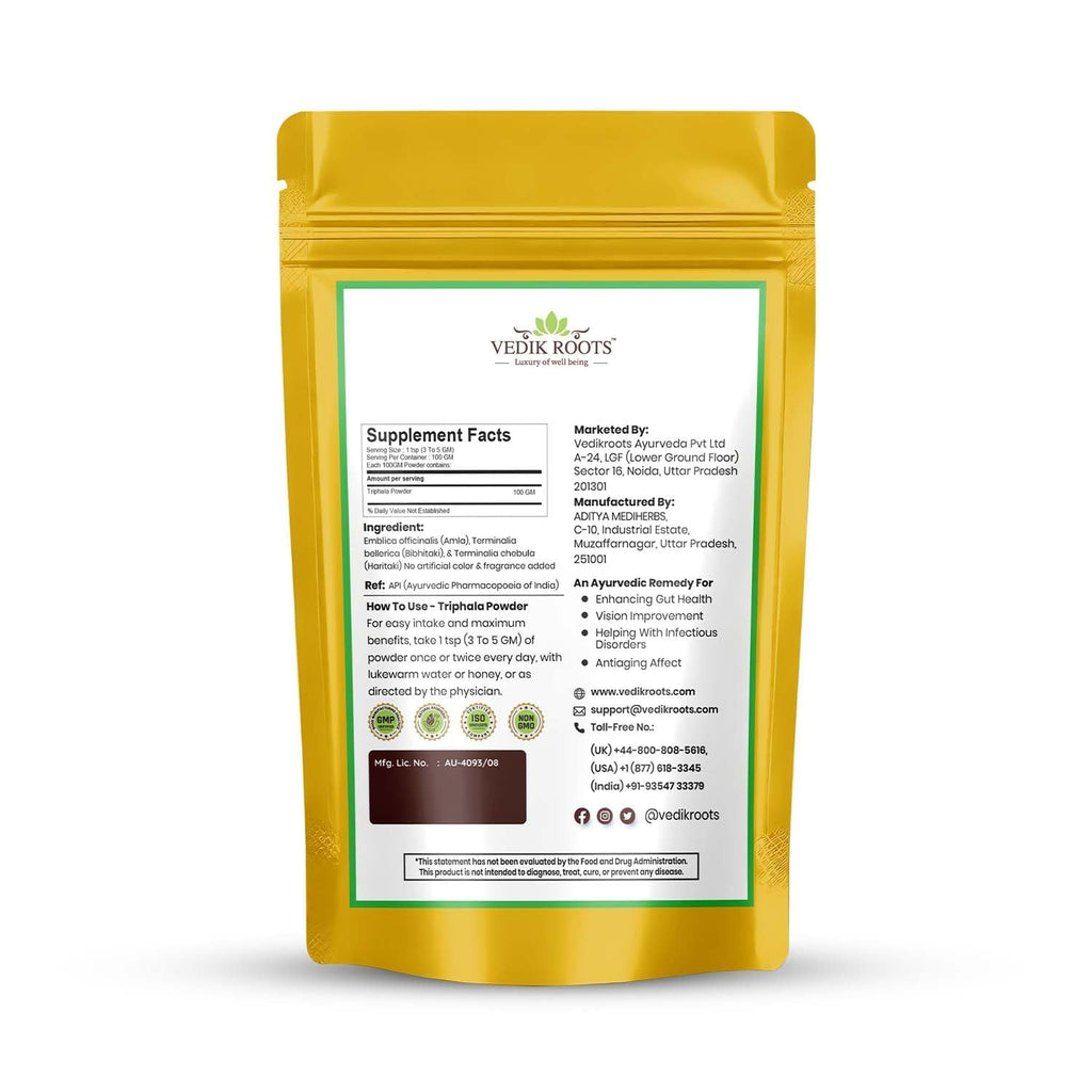 how to take triphala powder effectively