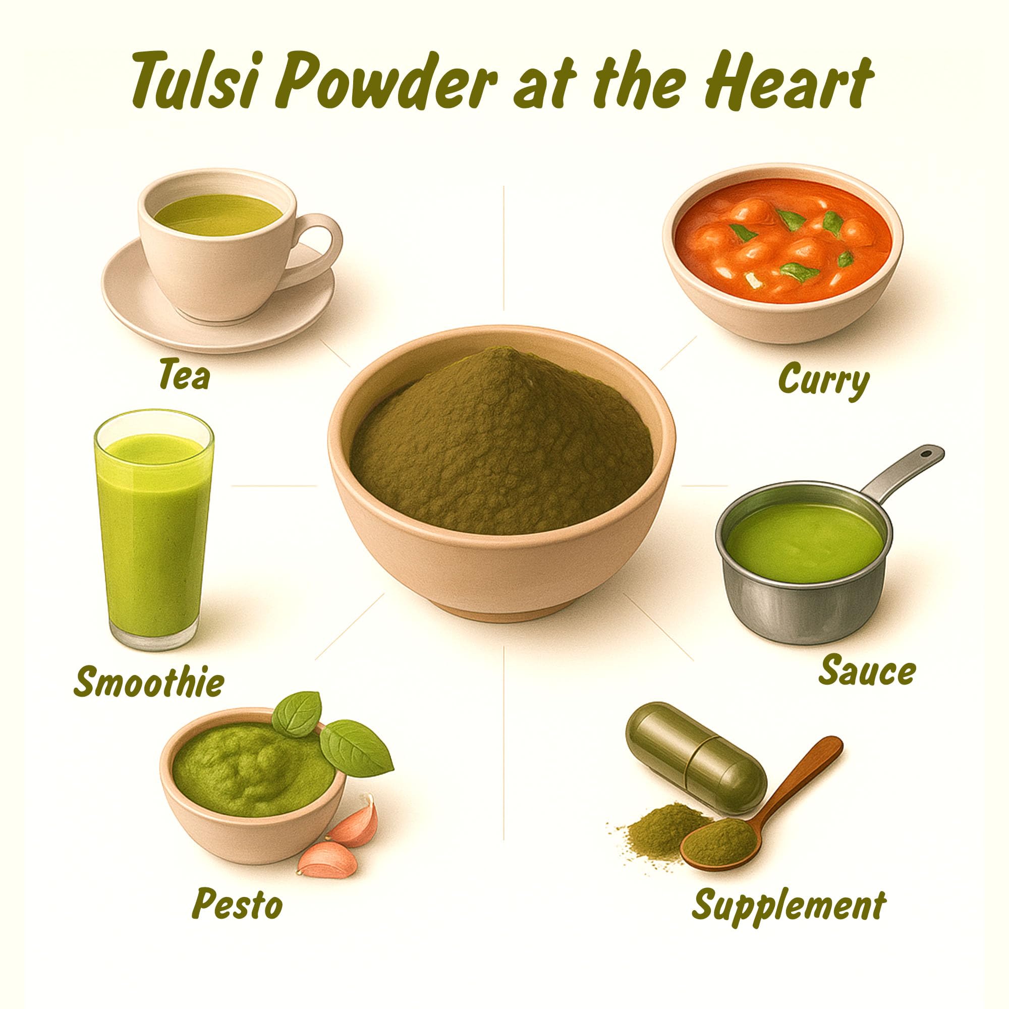 how to use holy basil powder