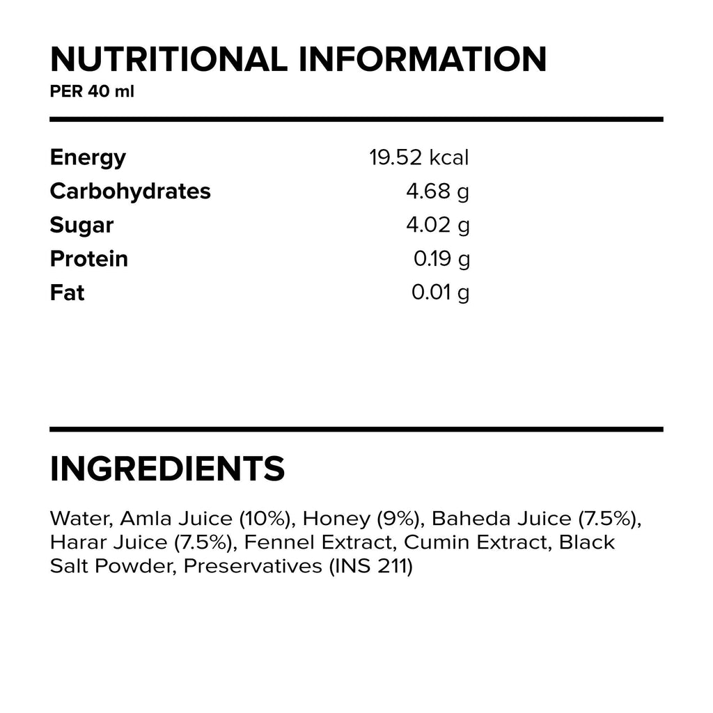 how to use triphala juice shots