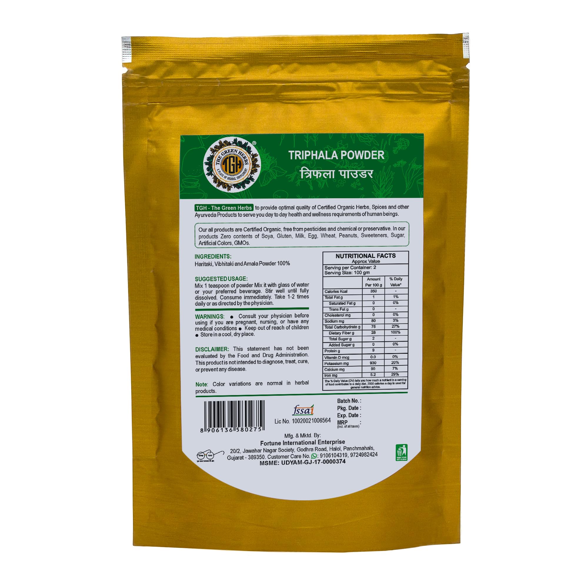 how to use triphala powder effectively
