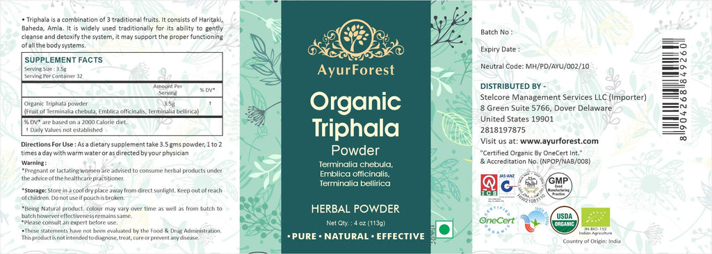 how to use triphala powder effectively