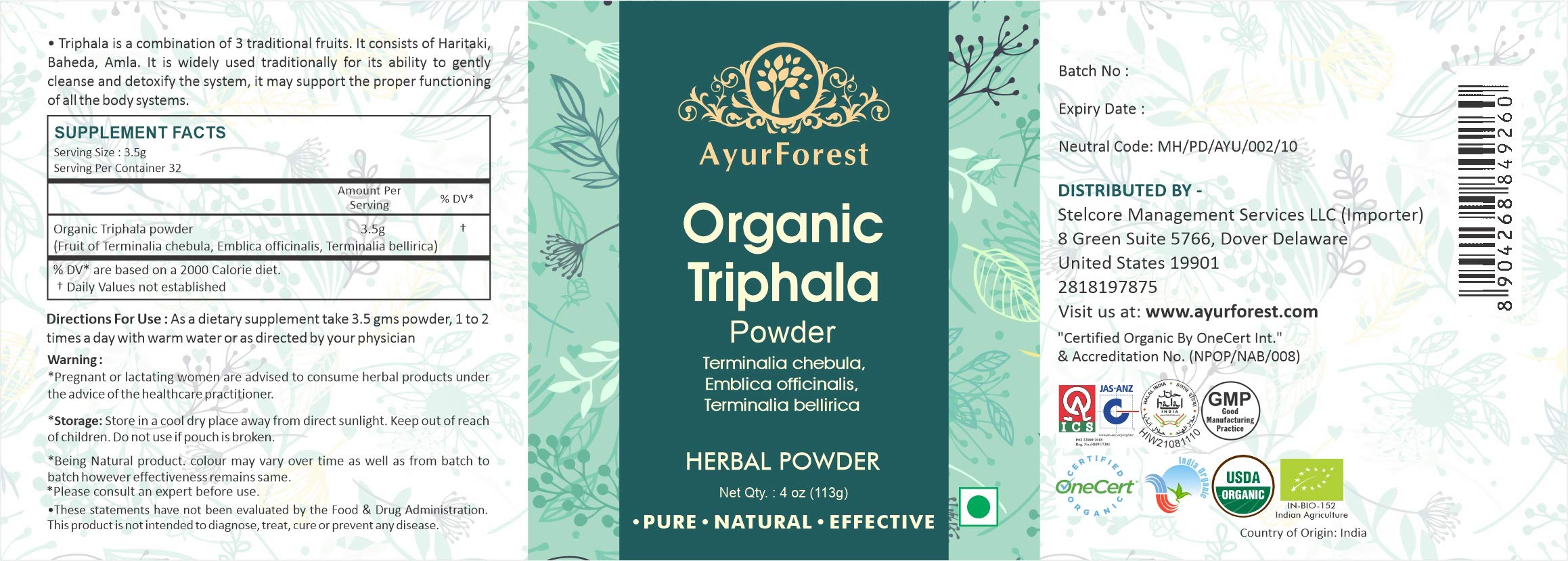 how to use triphala powder effectively