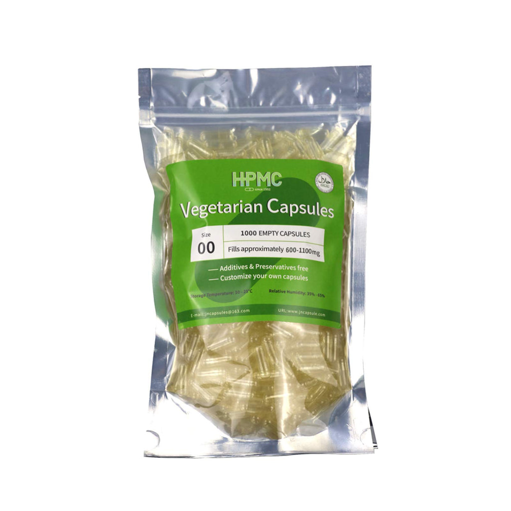 HPMC Size 00 vegan capsules