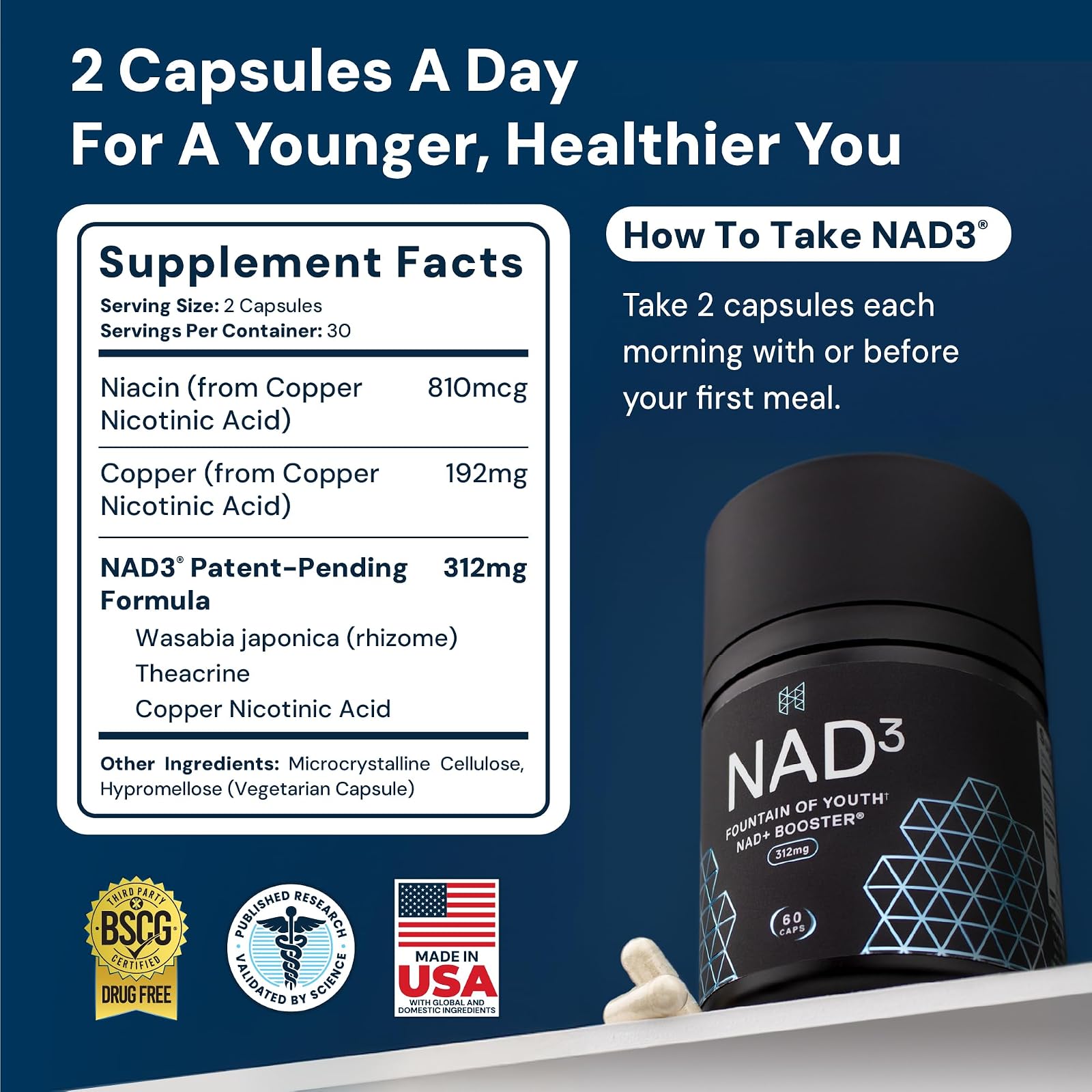 HPN NAD3 multivitamin for women