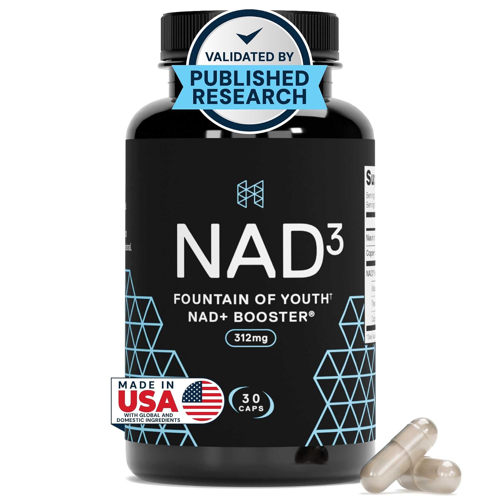 HPN NAD3 NAD+ booster capsules