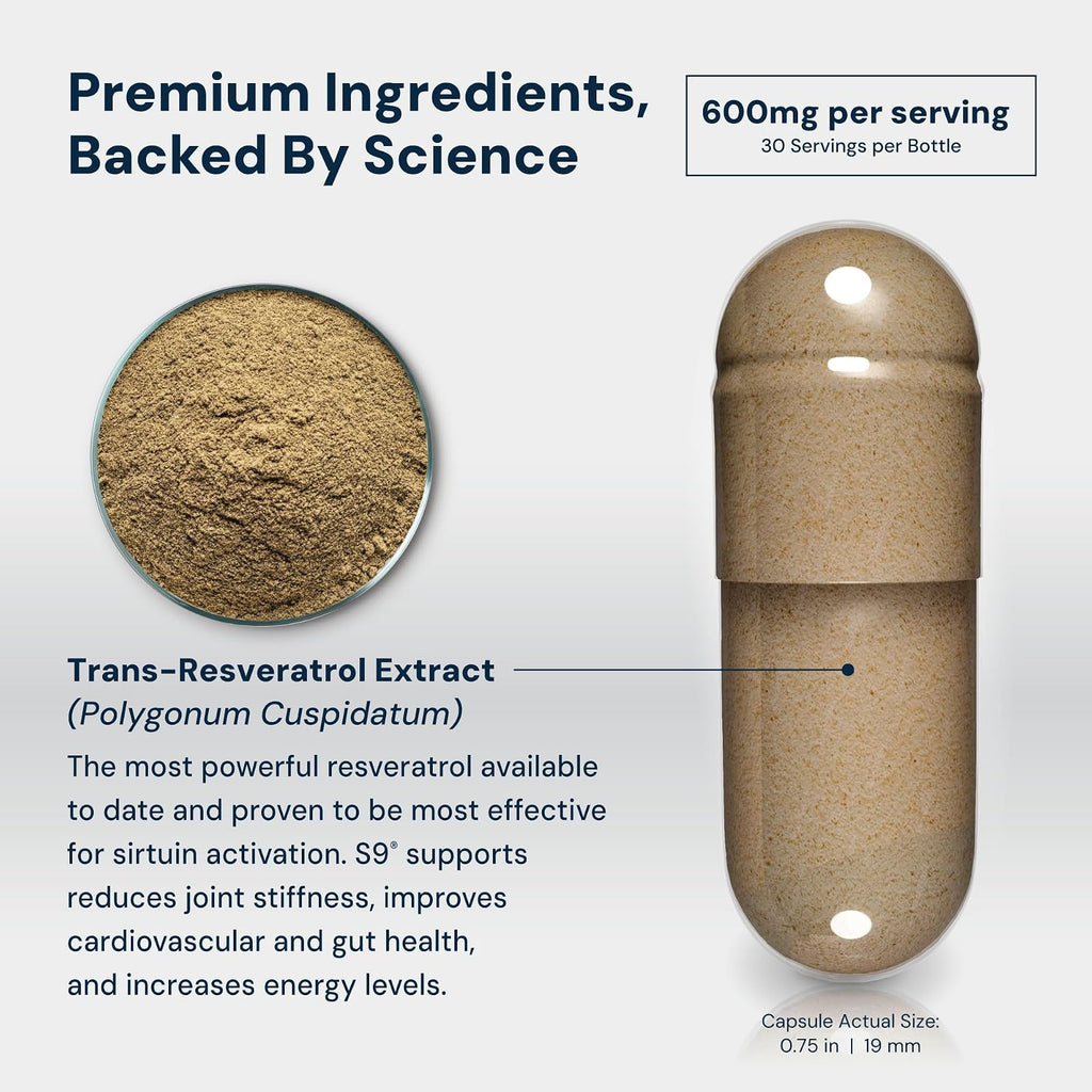 HPN S(9) Trans-Resveratrol immune support