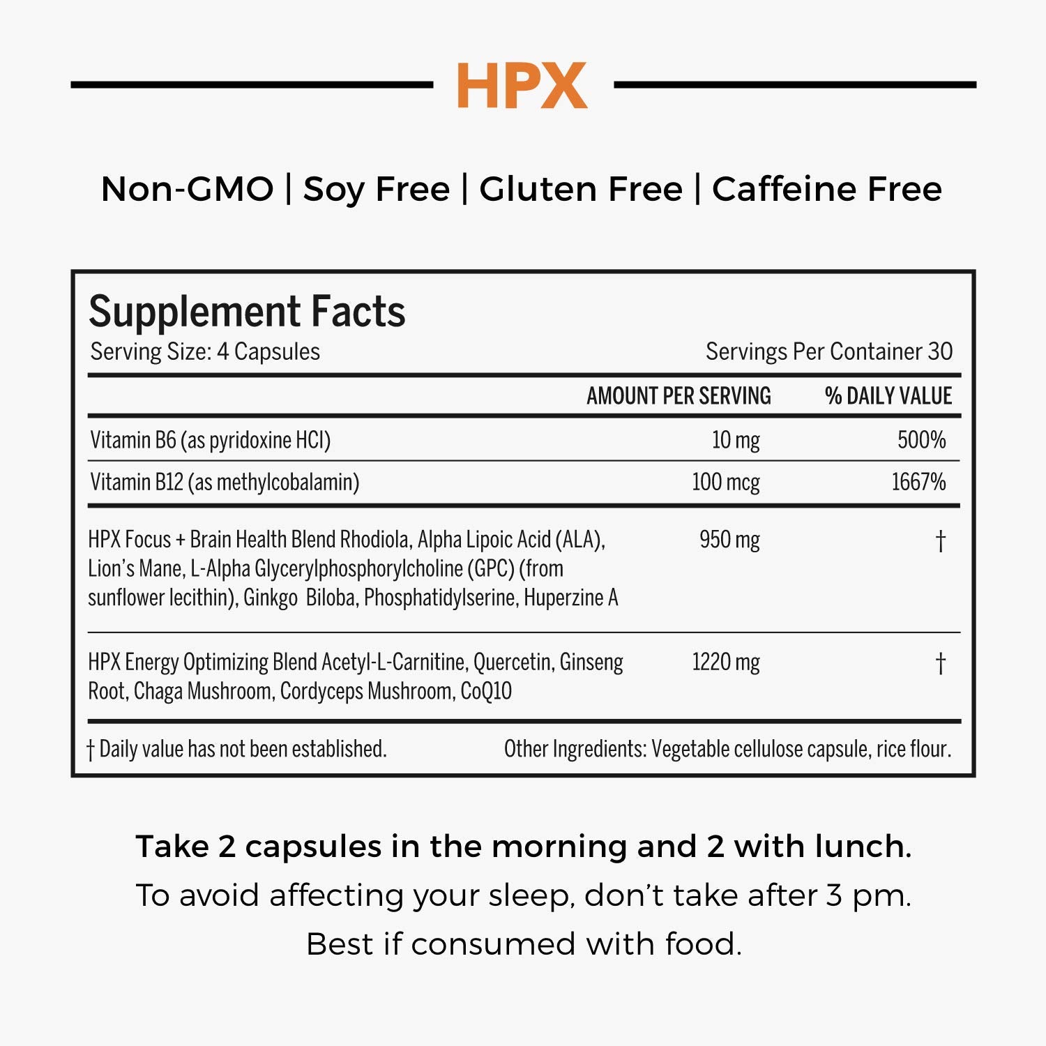 HPX Optimized Brain energy booster