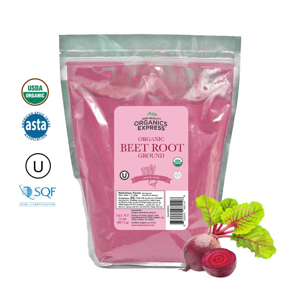 HQOExpress beet root powder chef jar