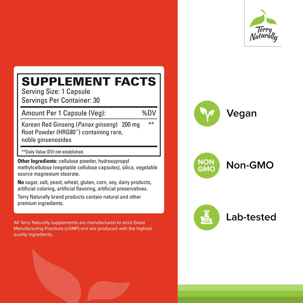 HRG80 red ginseng vitality booster