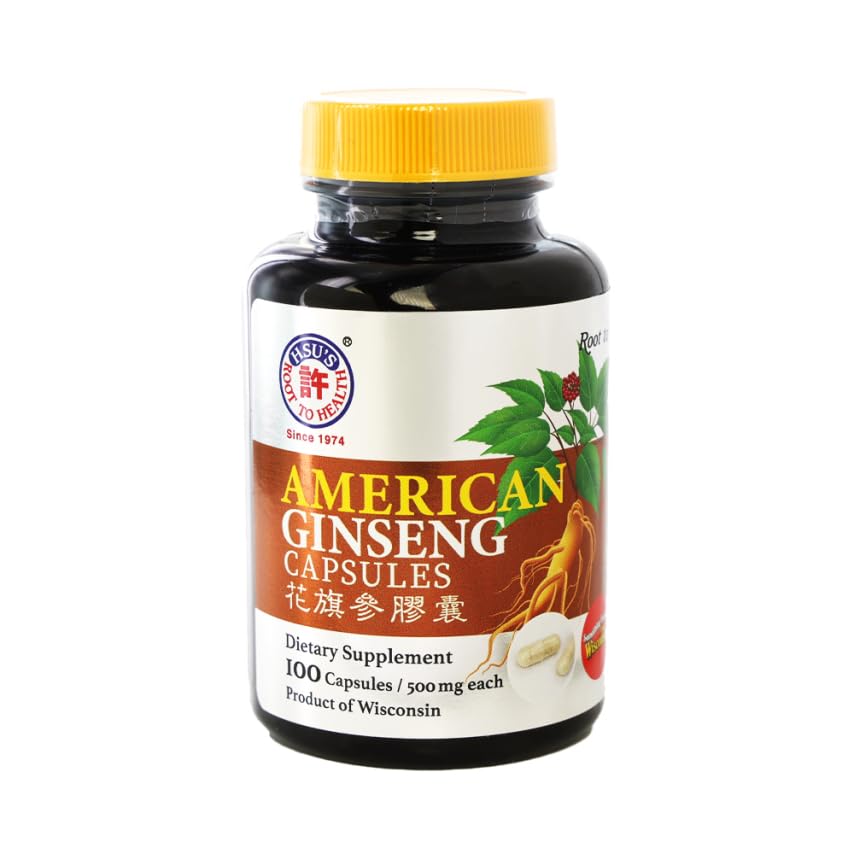 Hsu's Ginseng 500 mg capsules