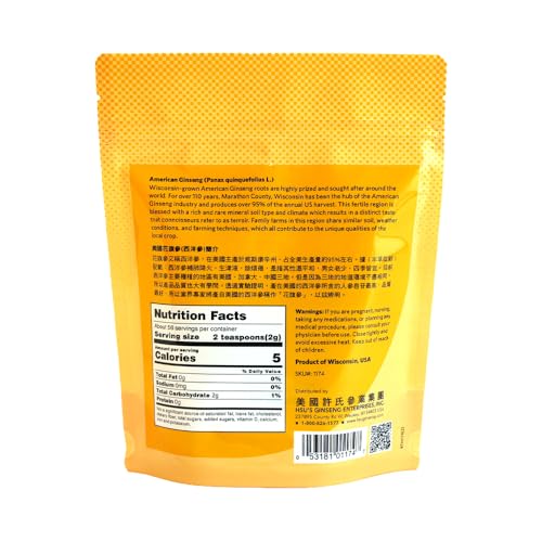 Hsu's ginseng for herbal supplements