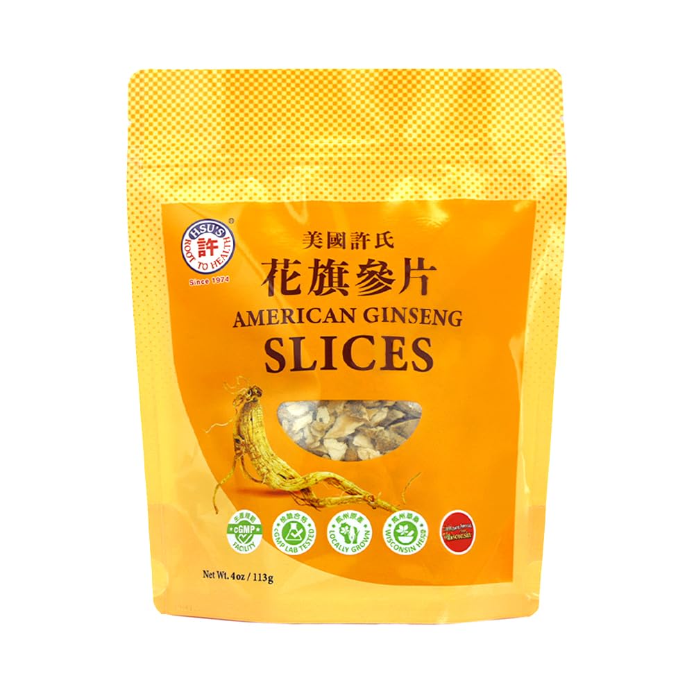 Hsu's ginseng slices for energy